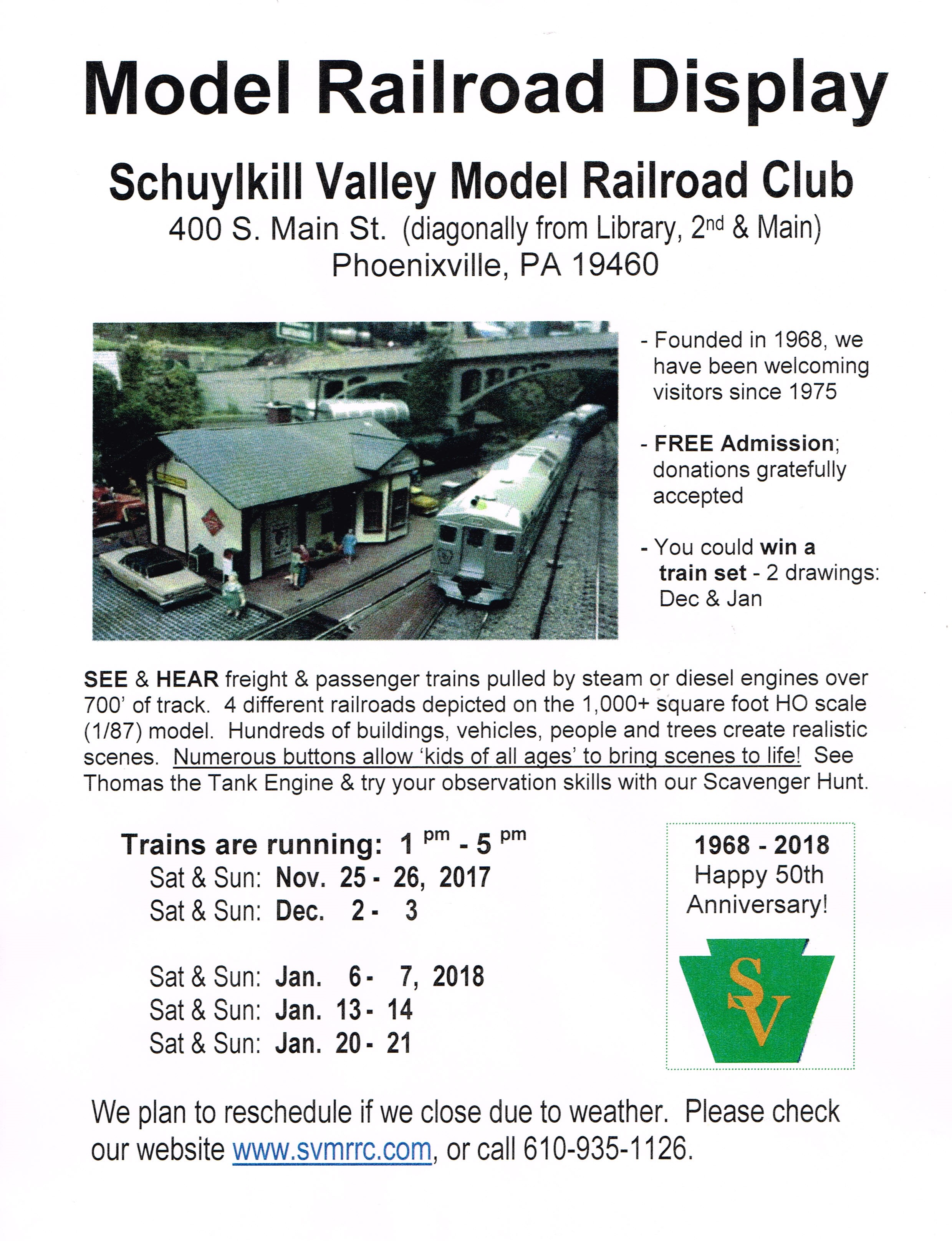 Model Railroad Display - Schuylkill Valley Model Railroad Club ...
