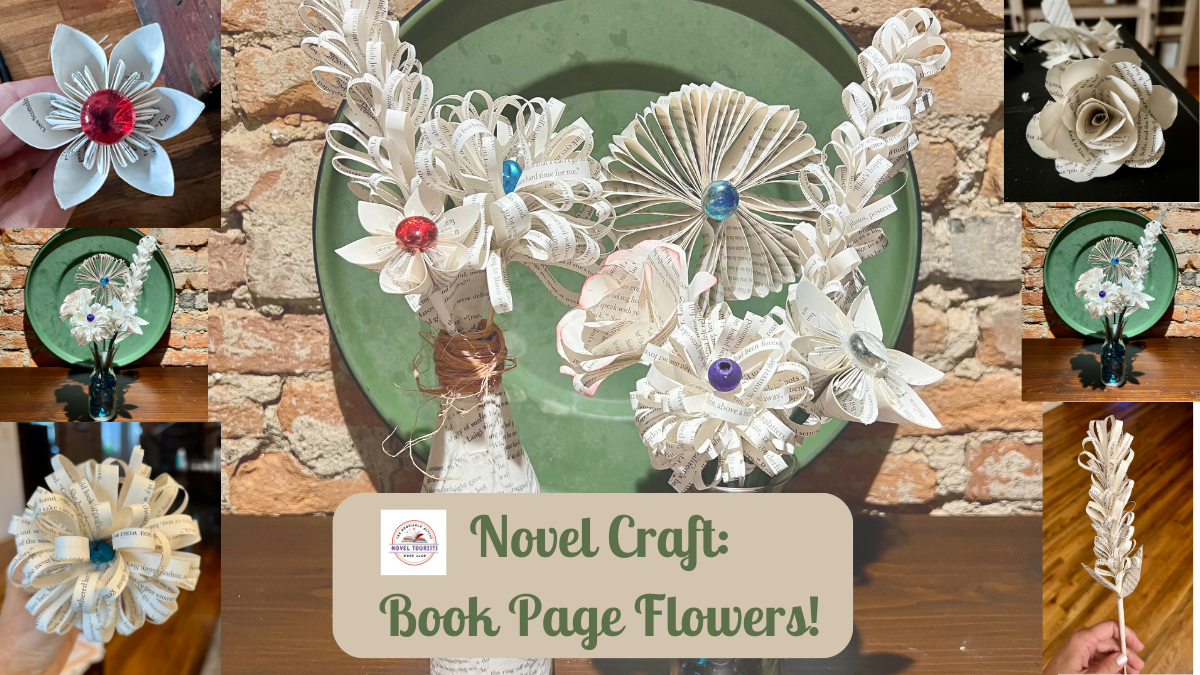 A Novel Craft Event for Adults: Make Book Page Flowers
